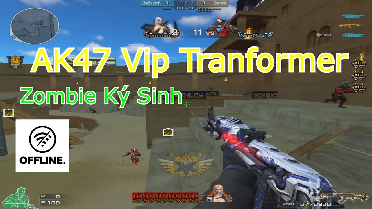 Đột Kích Offline | AK47 Tranformer Vip - Zombie Ký Sinh - YouTube