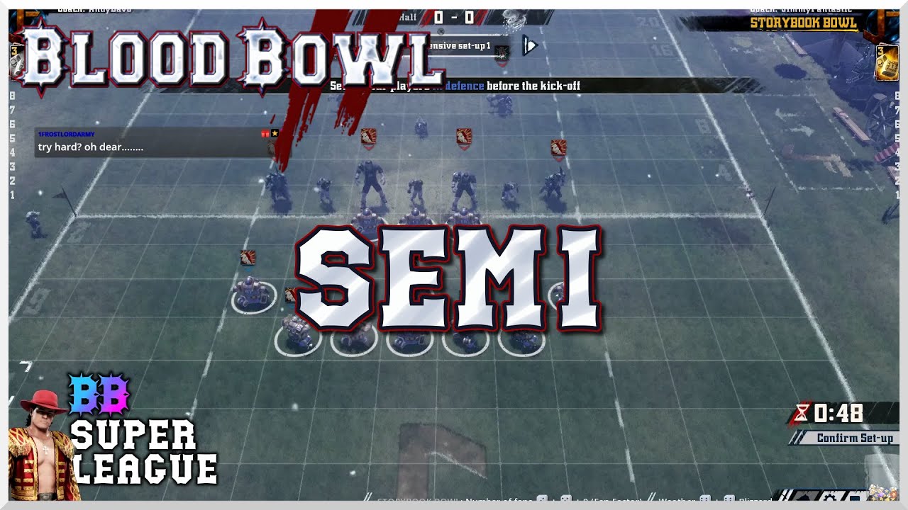 Blood Bowl 2 - Super League Semi Final vs Andy Davo's Necromantic - YouTube