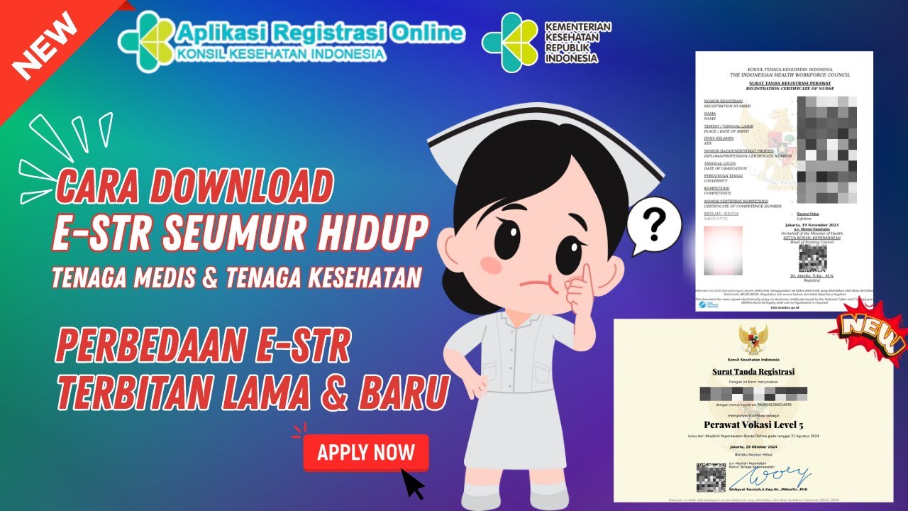 Cara Baru Download E-STR Seumur Hidup Bagi Nakes dan Named - YouTube