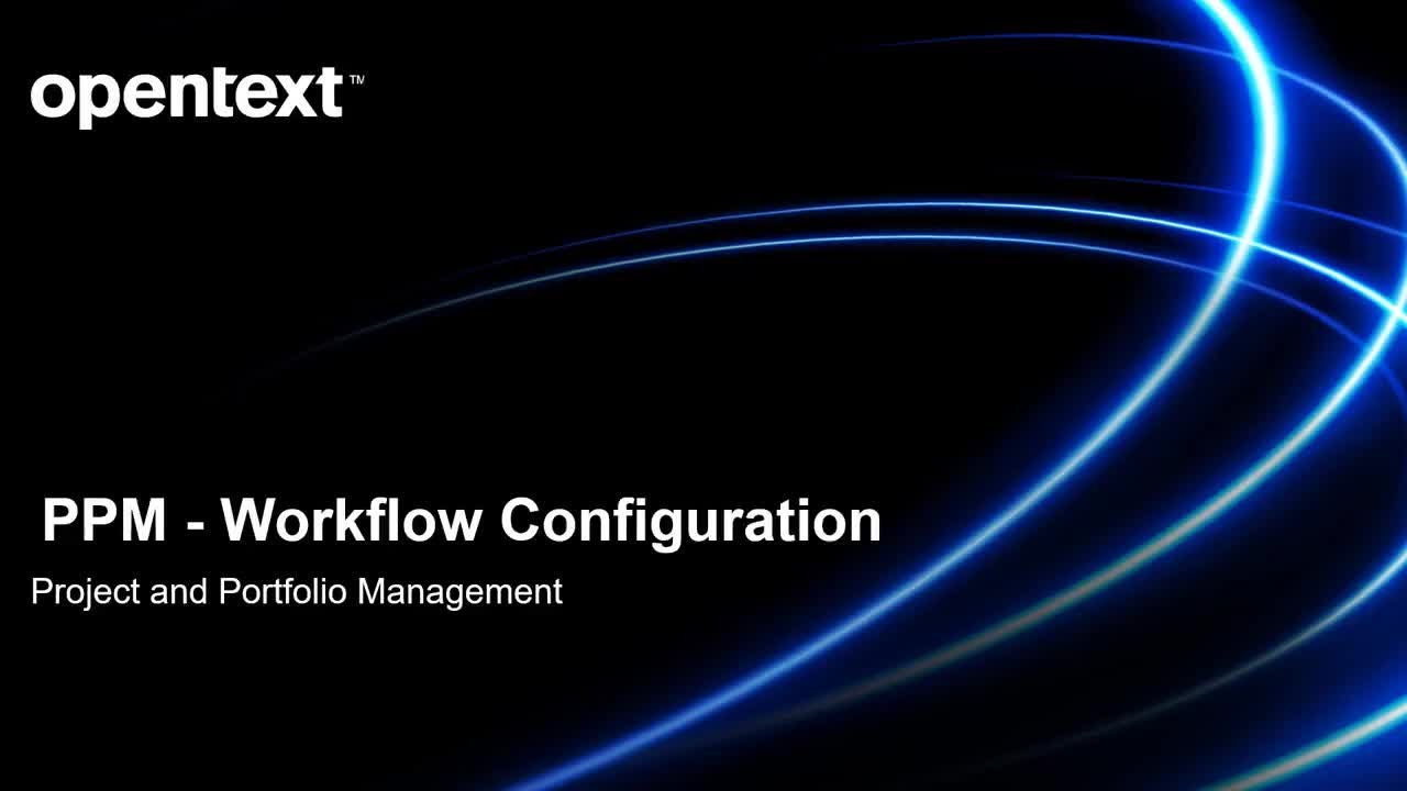 PPM : Workflow Configuration - YouTube