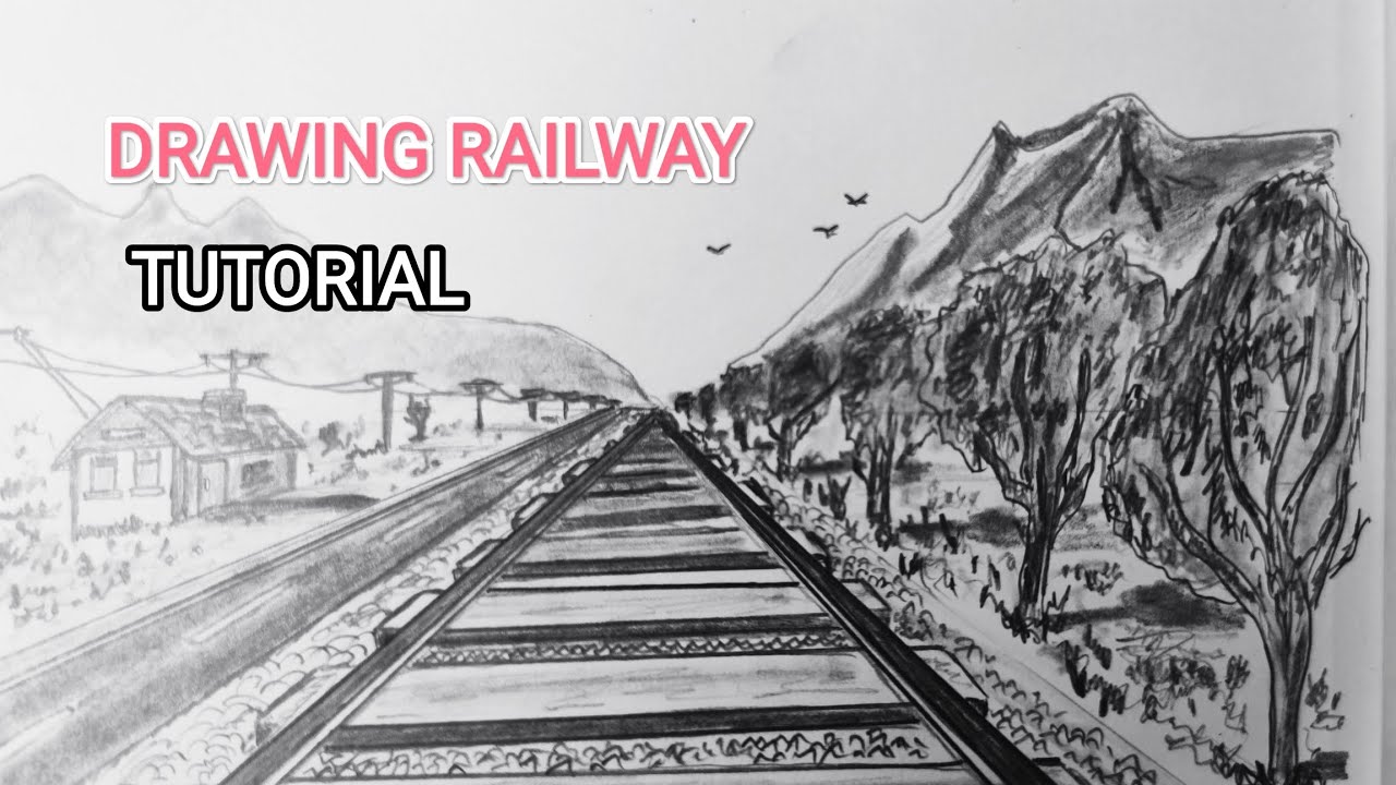 Mastering Railway Drawings: From Tracks to Trains. #drawing #sketch # ...