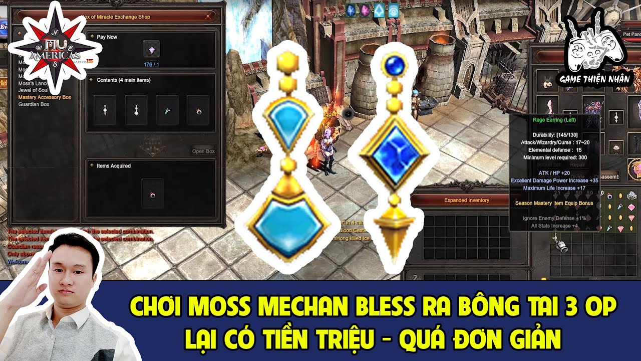 Dùng Bless Chơi Moss Merchant Ra Bông Tai 3 Op - Kiếm Tiền Triệu Quá ...