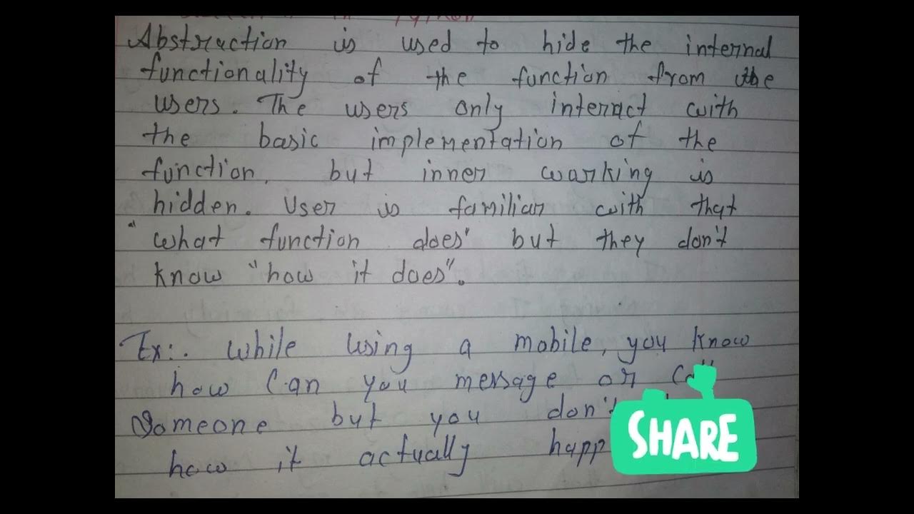 Oops Interview Question Answer With Exampleabstractionmost Important Question For Interview