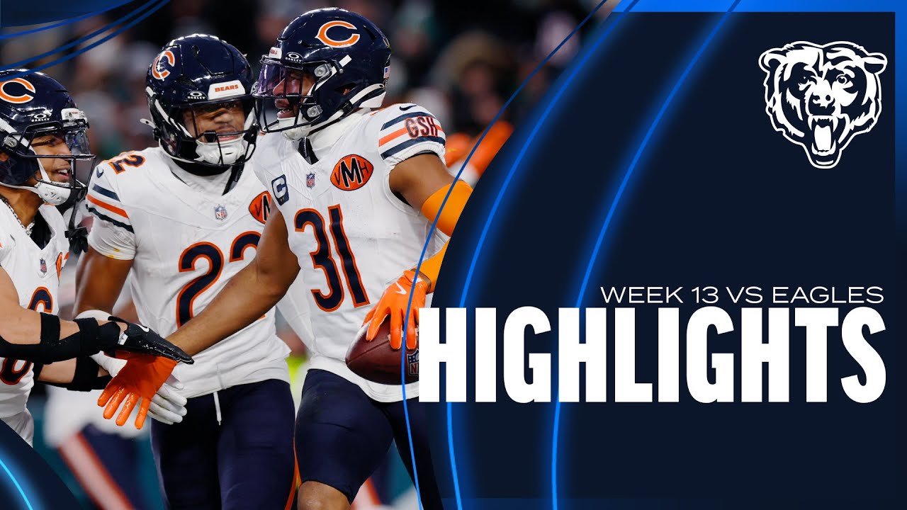Chicago Bears' top plays vs. Philadelphia Eagles | Week 13 | HIGHLIGHTS ...