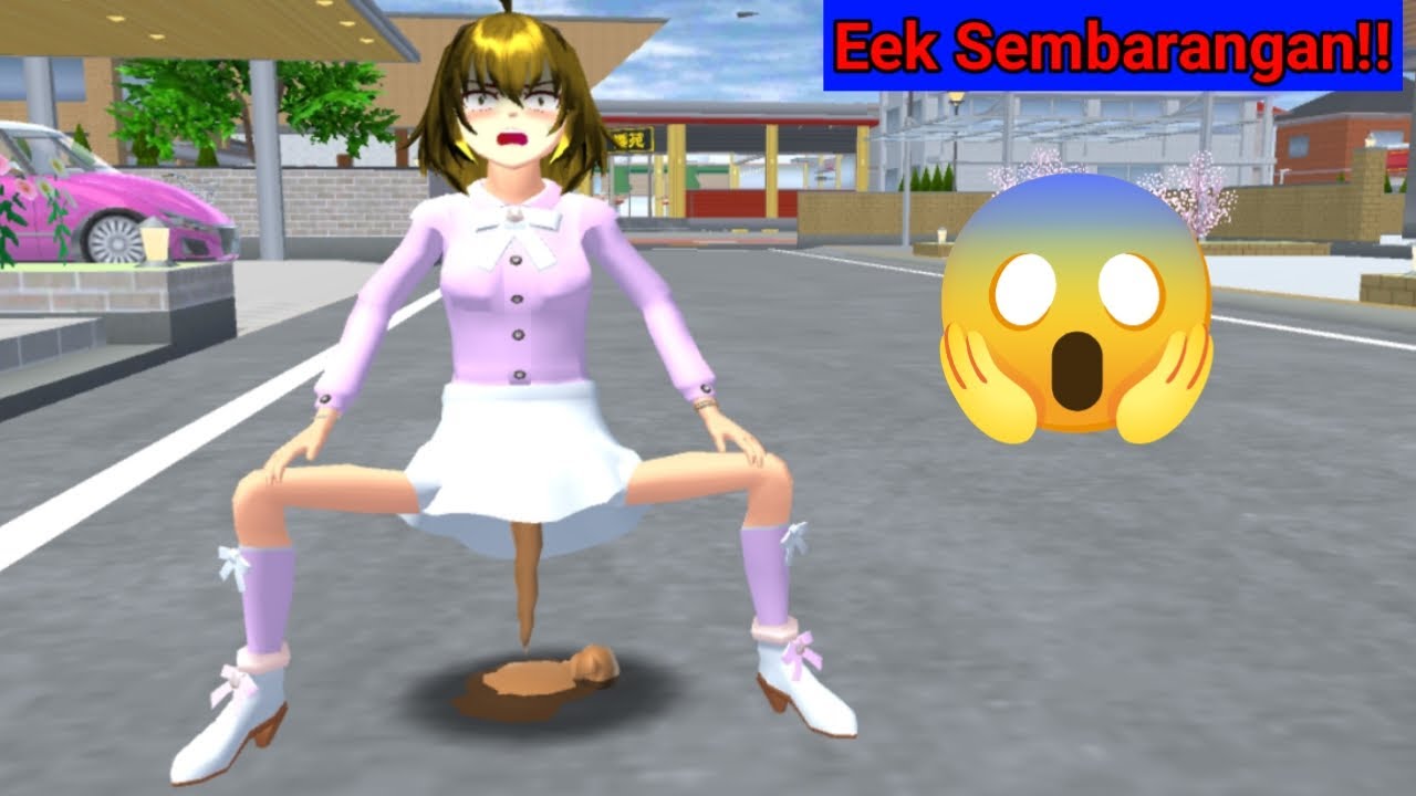 Karin Mencret Sembarangan di Jalan Gara-gara Makan Apel || Sakura - YouTube