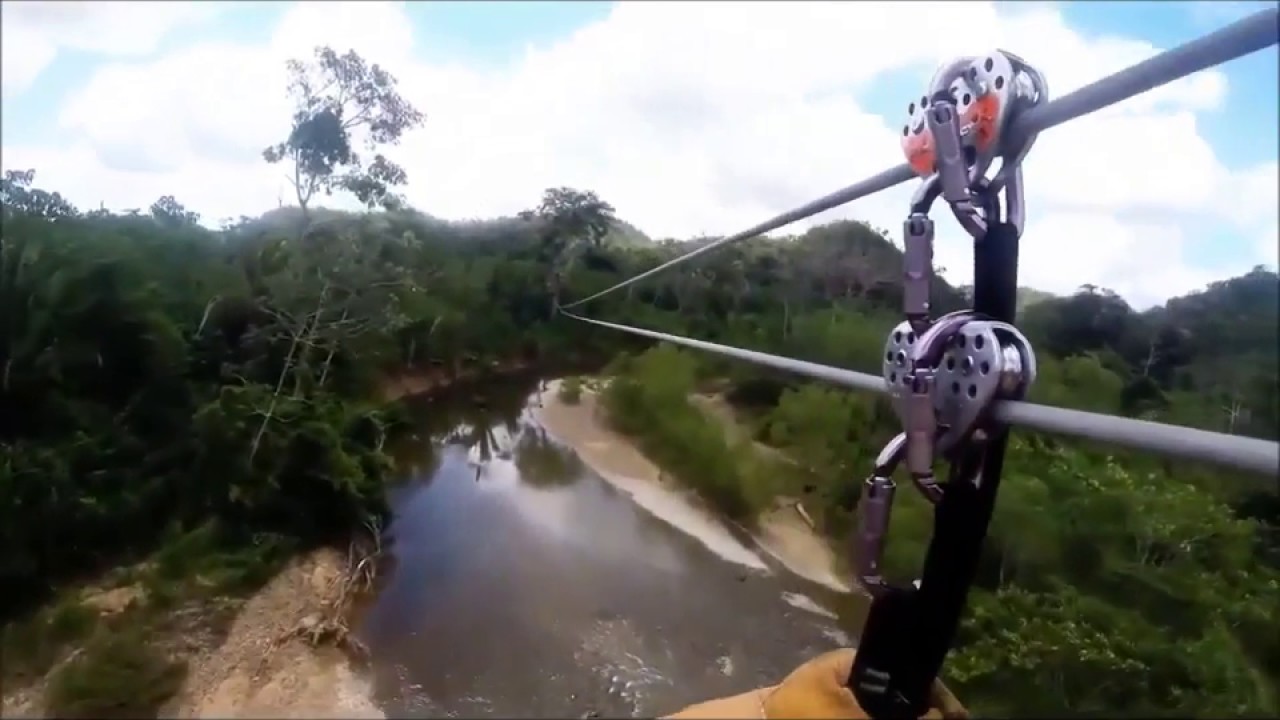 Zip Lining in Belize Rainforest - YouTube