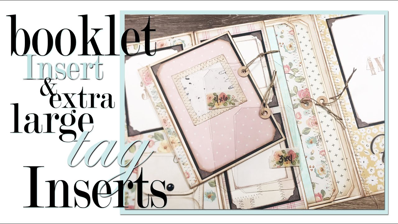 Booklet Storage Insert & Extra Large Tag Inserts - YouTube