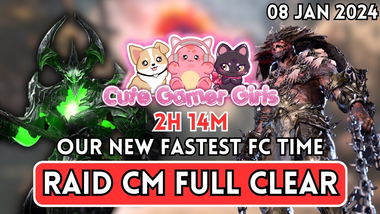 All Challenge Modes Raid Full Clear | 2h 14m | Cute Gamer Girls | Guild ...