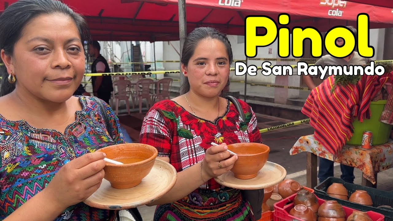 Probando Pinol En El Festival Del Pinol En San Raymundo - YouTube