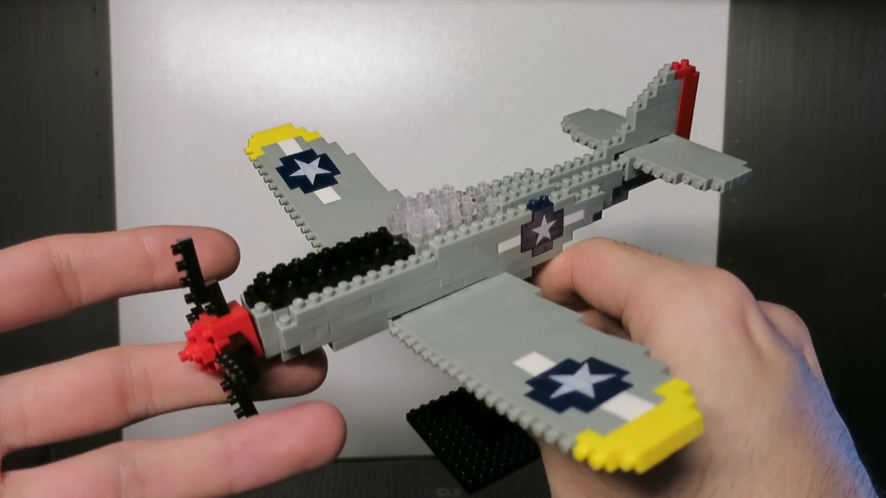 P-51 Mustang Nanoblock Time Lapse/Review - YouTube
