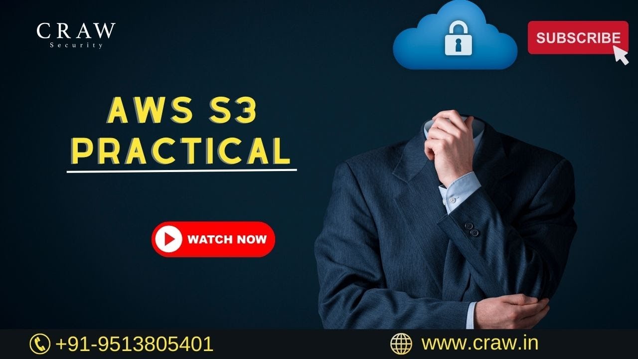 AWS s3 practical | AWS Security | Cyber Security | Craw Security - YouTube