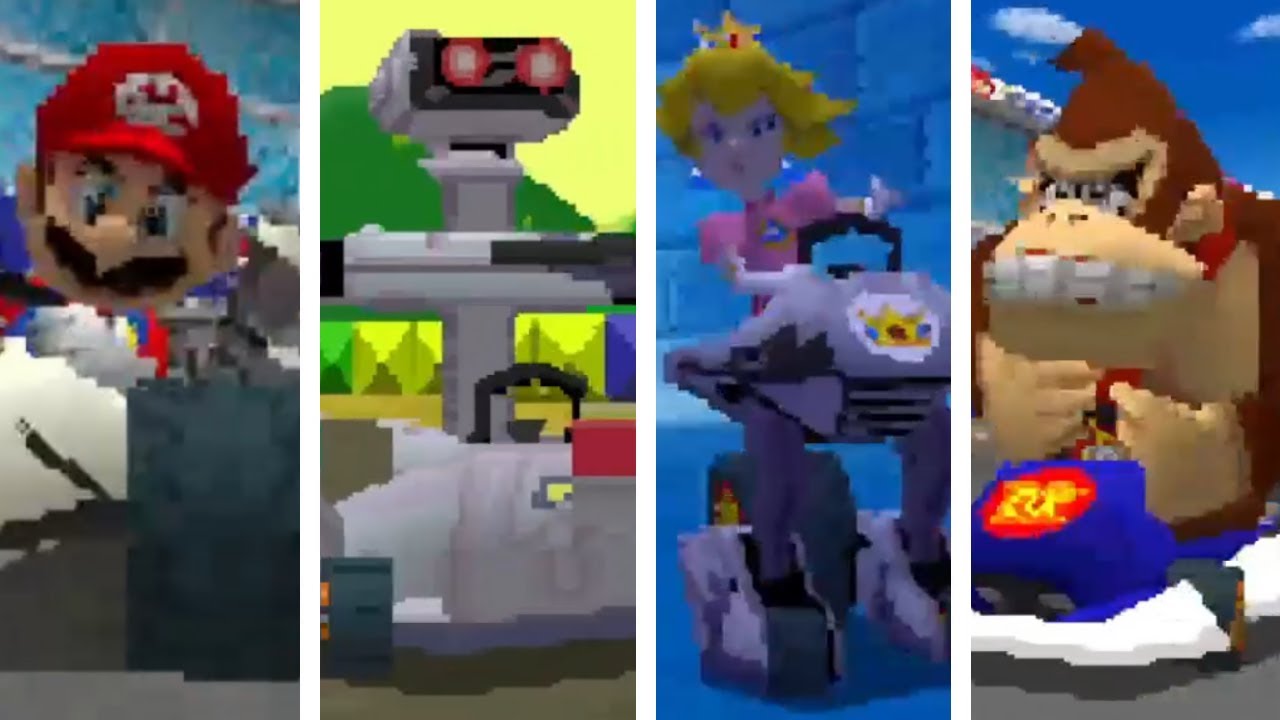 Mario Kart DS - All Characters Losing Animations (5th Place) - YouTube