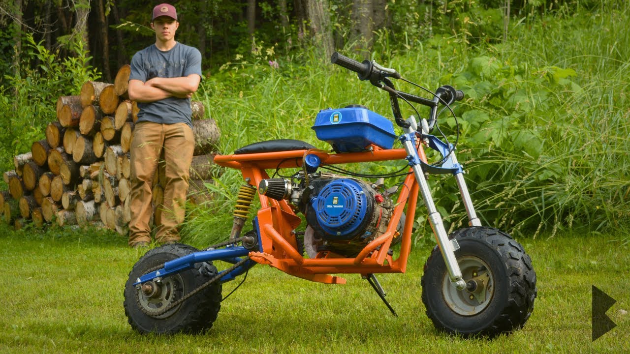 It's Finished! Built from Scratch Full Suspension Mini Bike Pt 4 - YouTube