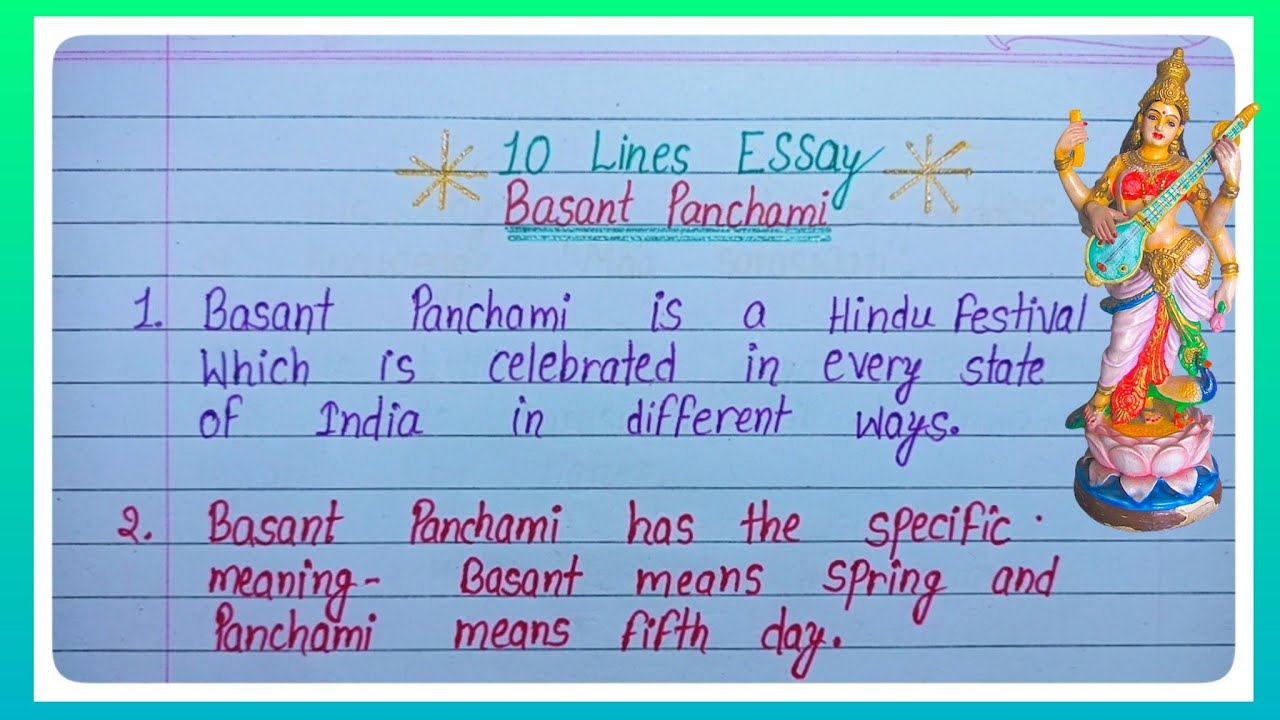 10 Lines Essay On Basant Panchami l Basant Panchami Essay In English l ...