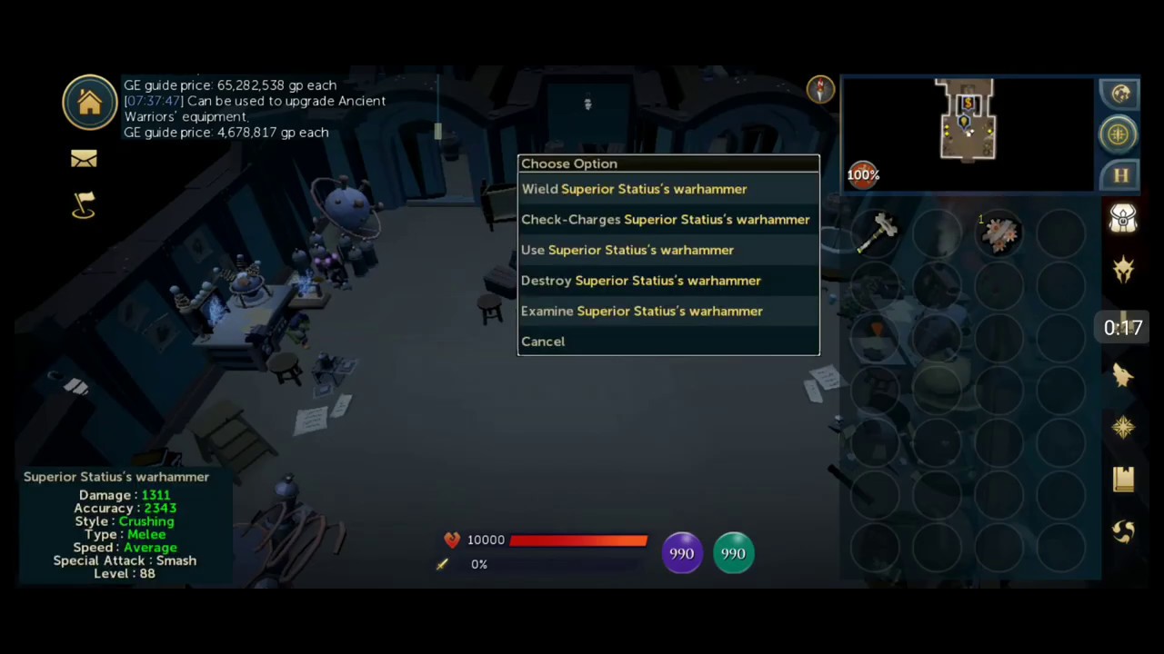 Upgrading my Statius' Warhammer To Superior With Ancient Kit ...