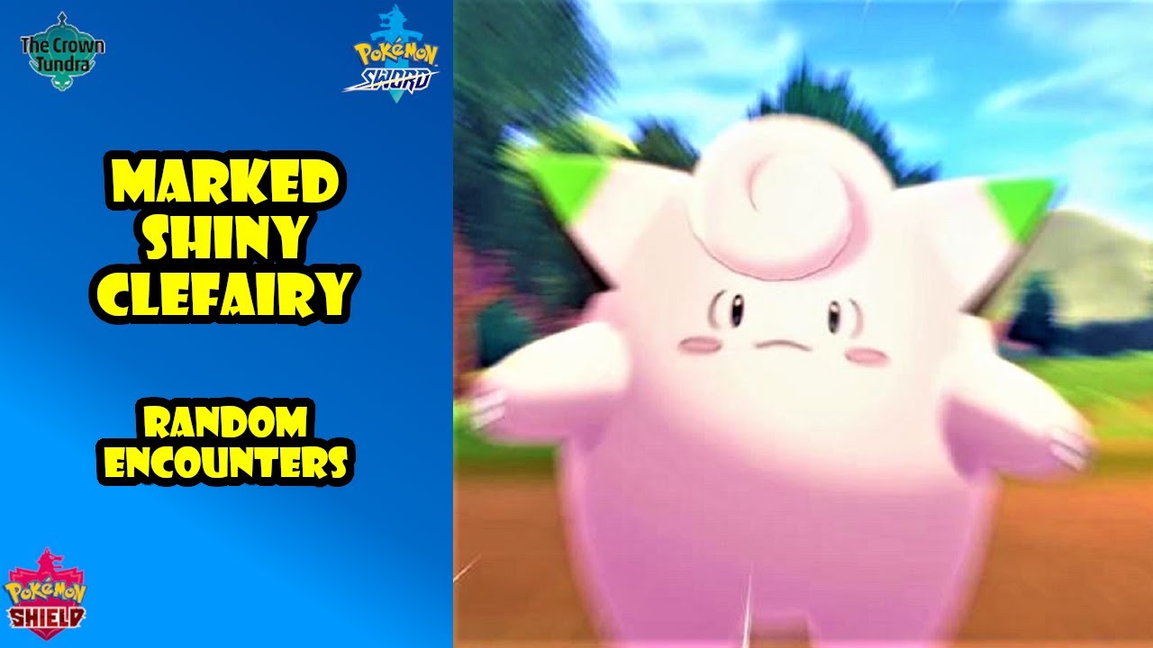 MARKED SHINY CLEFAIRY | Wild Area | Pokemon Sword/Shield - YouTube