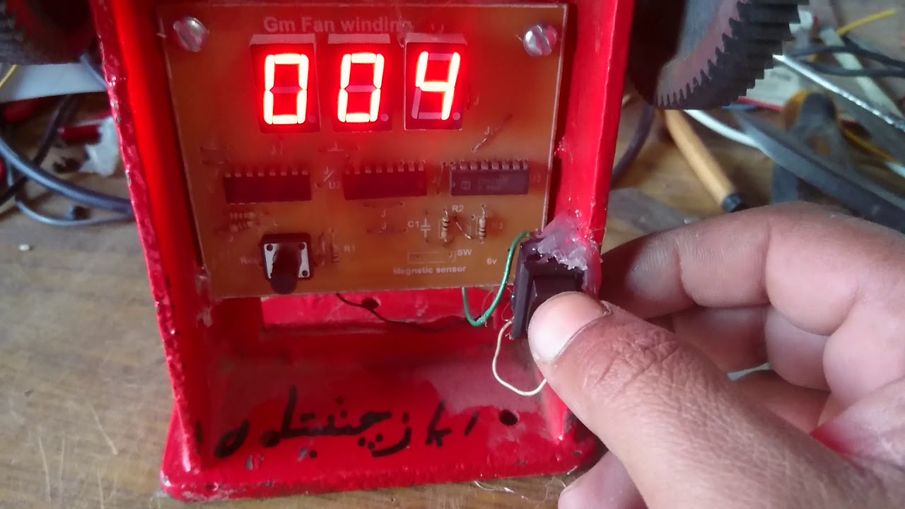 Coil winding machine digital counter Meter - YouTube