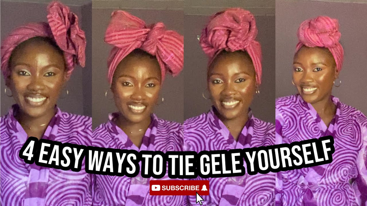 QUICK AND EASY GELE HEADWRAP TUTORIAL pt 4 |How to tie gele for ...