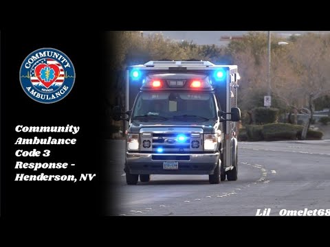Community Ambulance Code 3 Response, Henderson, NV - YouTube