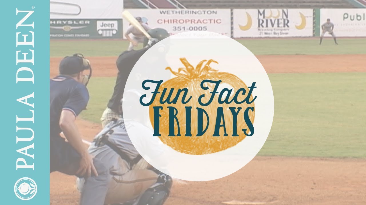 Paula throws out the first pitch at Savannah Sand Gnats Game - YouTube