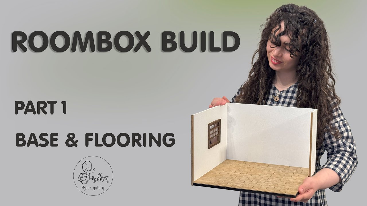 Miniature ROOMBOX Tutorial (PART1) | How to Build the Walls and Floor ...