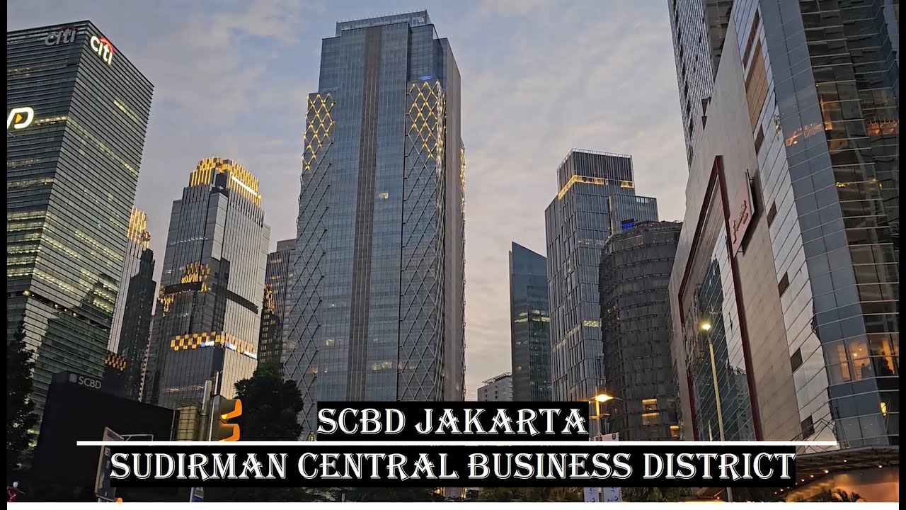 Travel to SCBD Jakarta at sunset | a walking around | passing The H ...