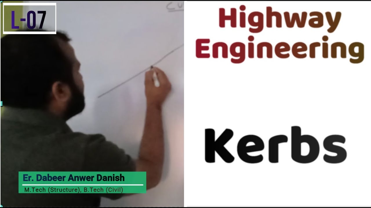 Types of Kerbs and Road Margins in Highways || Highway Engineering L-07 ...