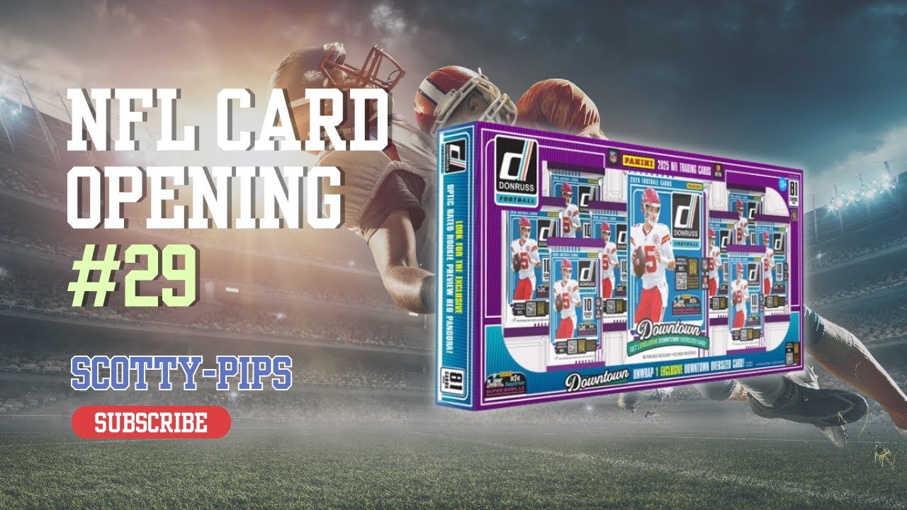 NFL Card Full Box Opening No. 29 - 2025 Donruss Costco Box - OVERSIZED ...