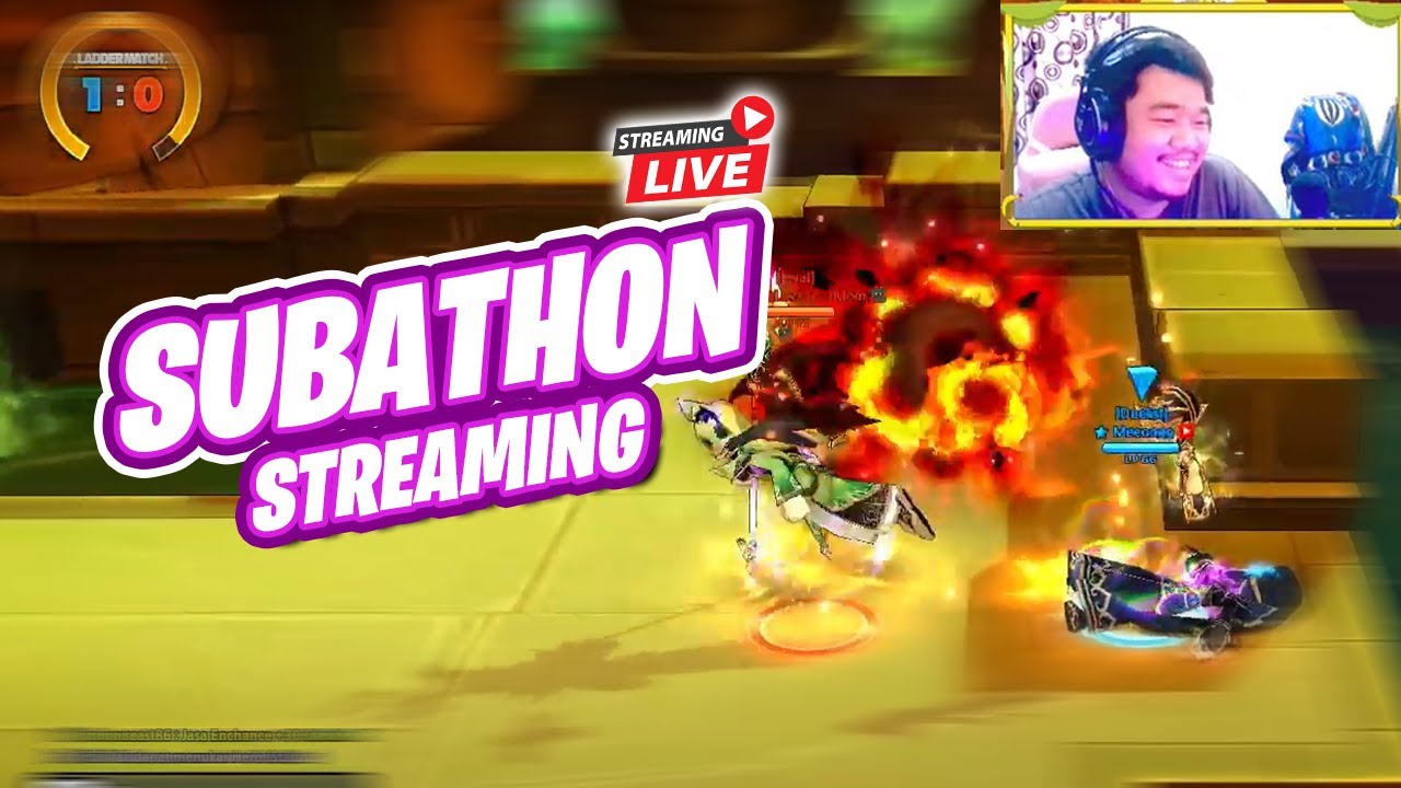 LIVE SUBATHON DAY 5! LETSGOO PUSH RANK LADDER TERUS SAMPAI JADI GM LOST ...