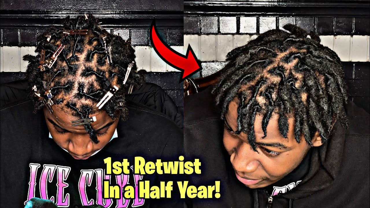 Dread Transformation | His 1st Retwist In 5 Months!😱 - YouTube