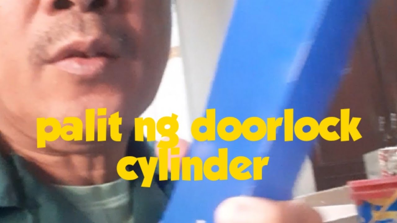 palit ng door lock cylinder sa pintuan - YouTube