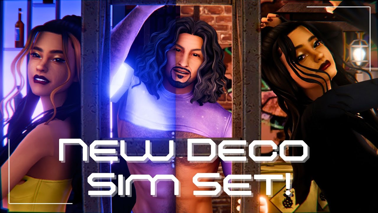 Sims 4 Mod Announcement: Next Animated Deco Sim Set! We finally here y’all! - YouTube