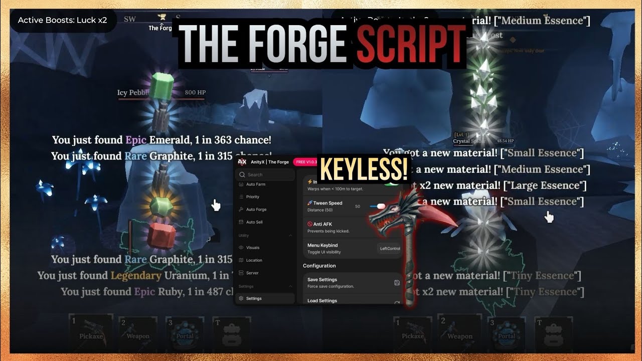 [KEYLESS] THE FORGE SCRIPT - Best Auto Farm Ore & Mob | Auto Forge 100% ...