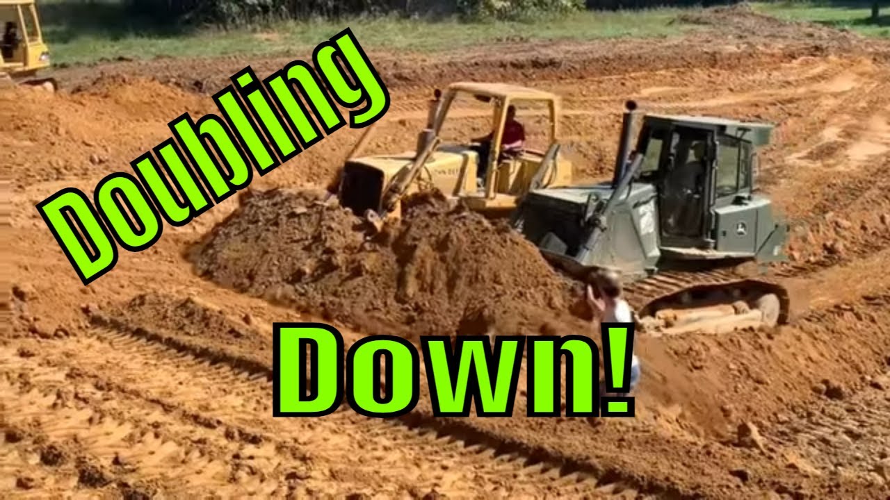 Dozer double down with a new Dozer operator Dam is taking shape quick ...