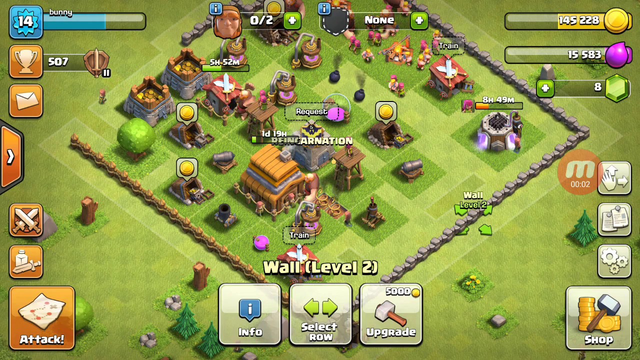 clash of clans battle game play - YouTube