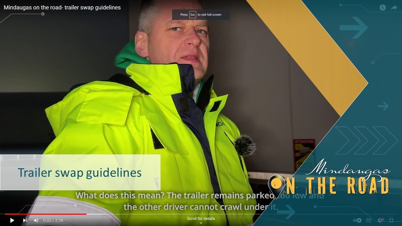 Mindaugas on the road - trailer swap guidelines - YouTube