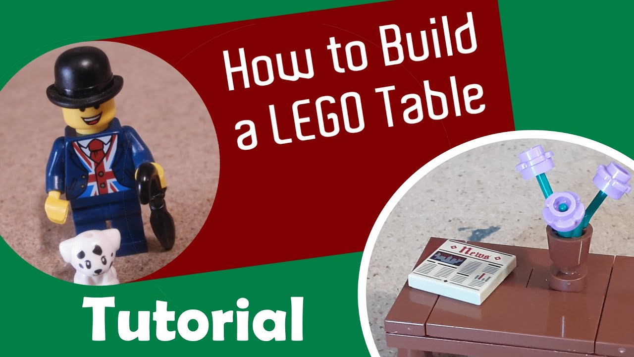 How to build a LEGO coffee table. Tutorial. Comment construire une ...