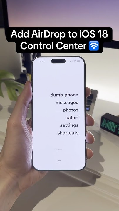 How to ADD AirDrop to iOS 18 Control Center 🛜 #ios18 #customization #controlcenter #widgets # ...