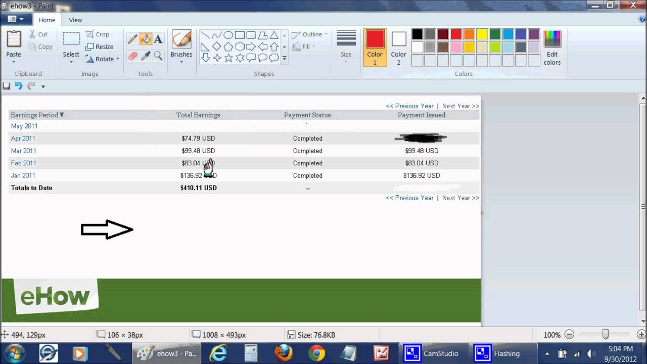 How to edit out information on graphics using Microsoft Windows Paint ...