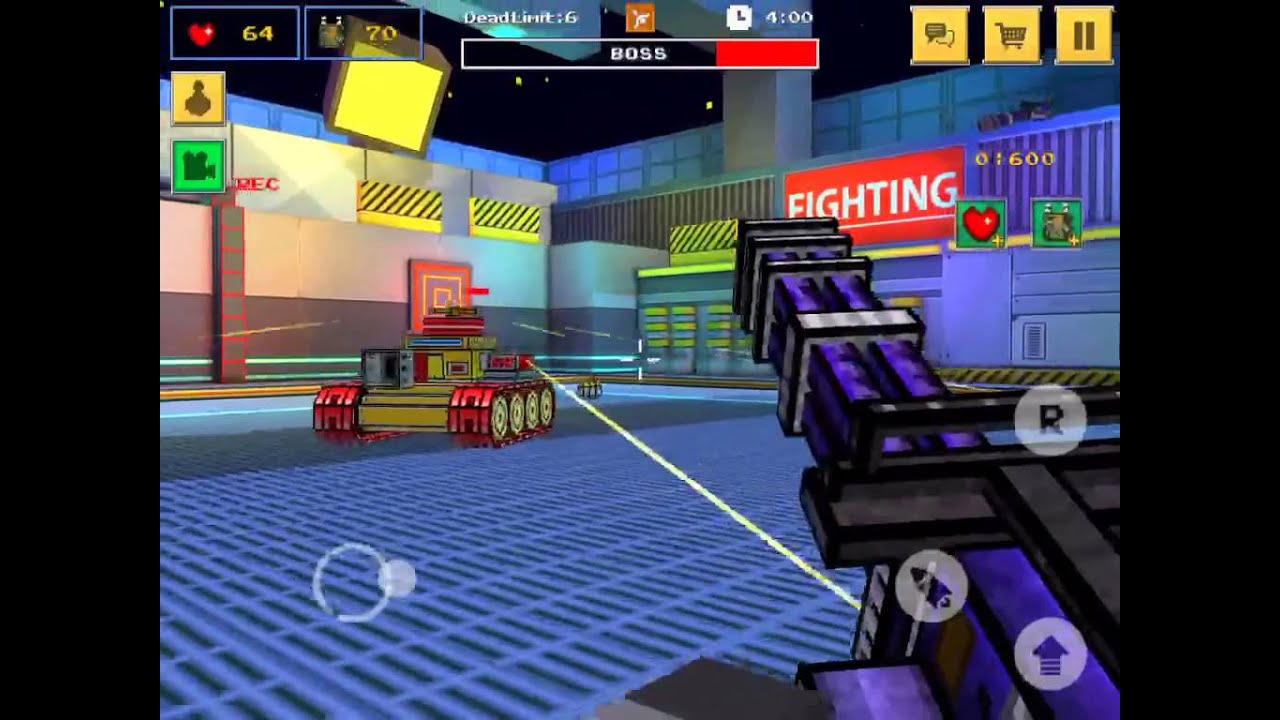 [Block Force - Pixel Style Gun Shooter Game] How to beat boss - YouTube