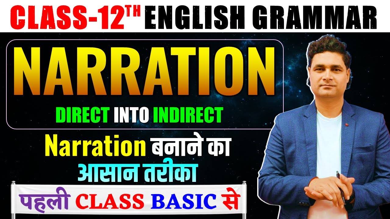 English Grammar Narration | Direct into Indirect | Class 12 English ...