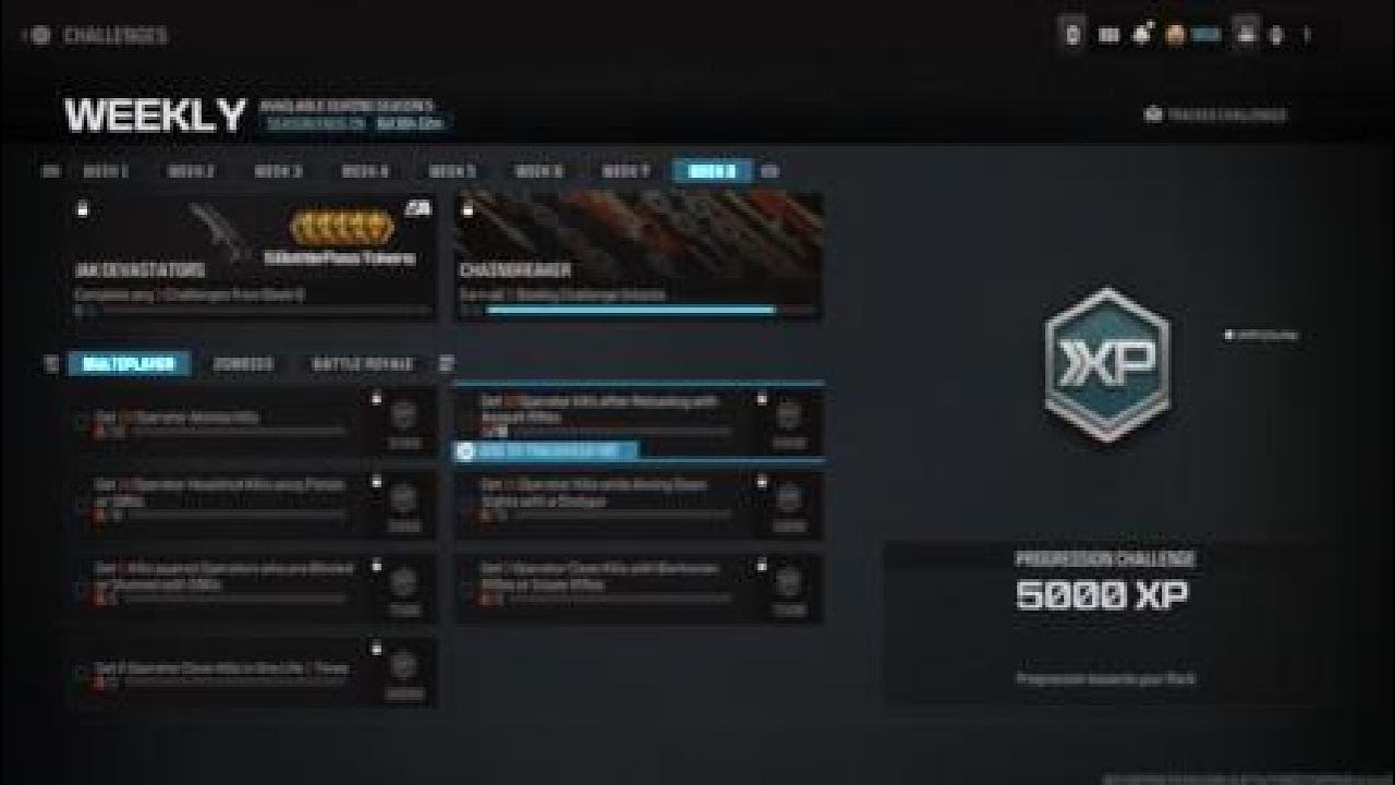 MW3 Season 5 Week 8 Challenges - YouTube