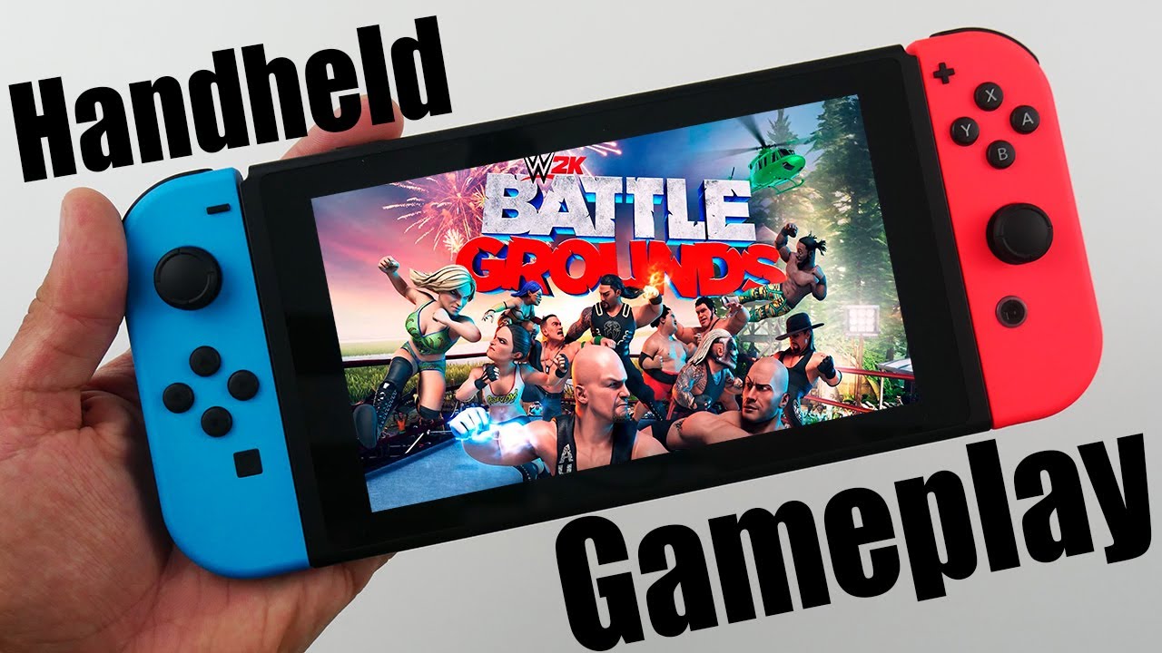 WWE 2K Battlegrounds Gameplay on Nintendo Switch Handheld - Edge - YouTube
