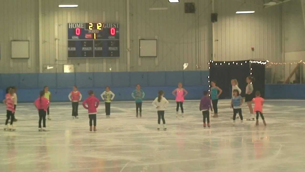 Announcer: Kids first time on stage, performing on ice skating rink ...