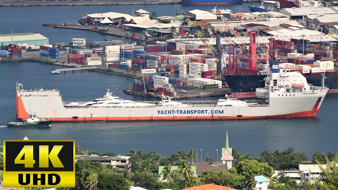 DYT Yacht Transport YACHT EXPRESS was seen in Tahiti- - YouTube