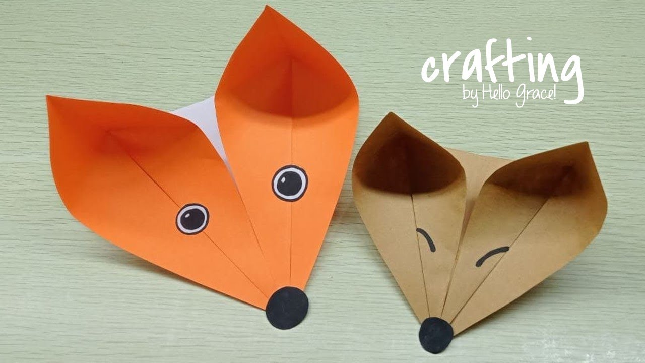 HOW TO FOLD AN EASY ORIGAMI FOX HEAD - YouTube