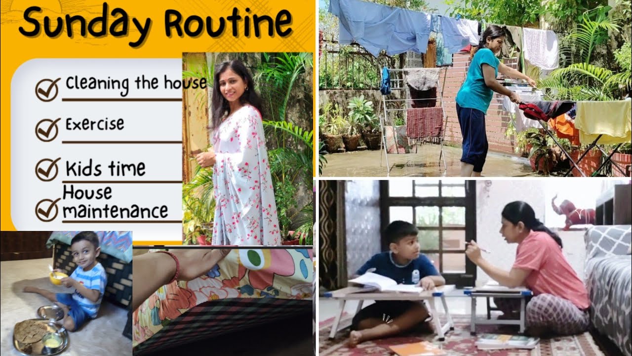A Planned Sunday Routine to Manage Household With Job | Sunday Vlog ...