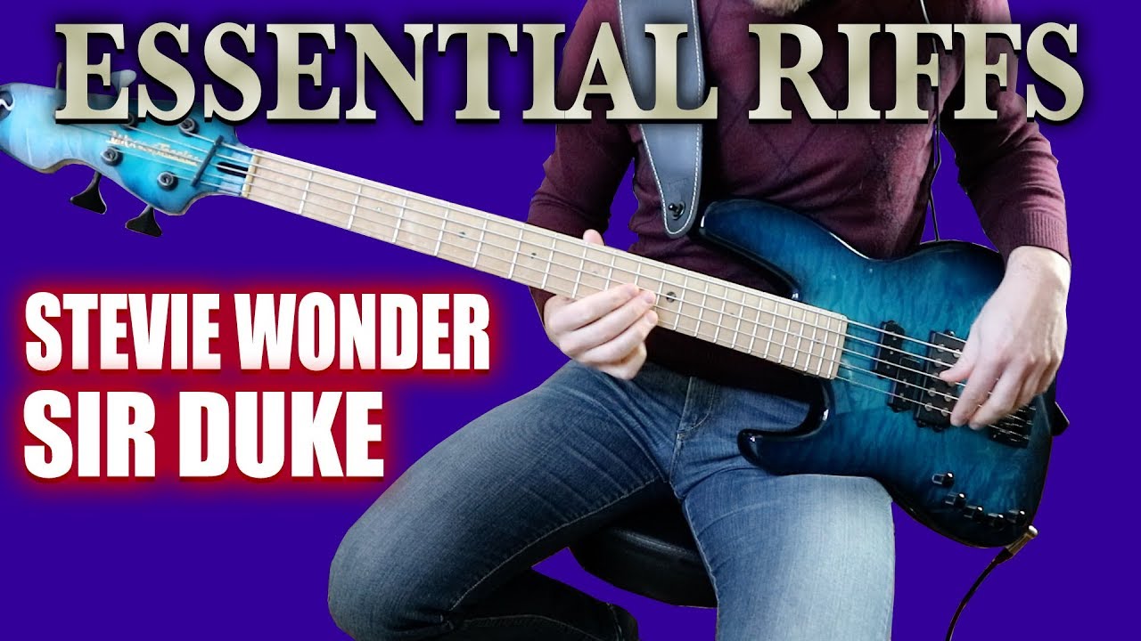Stevie Wonder - Sir Duke /// ESSENTIAL RIFFS [Played slowly with tabs ...