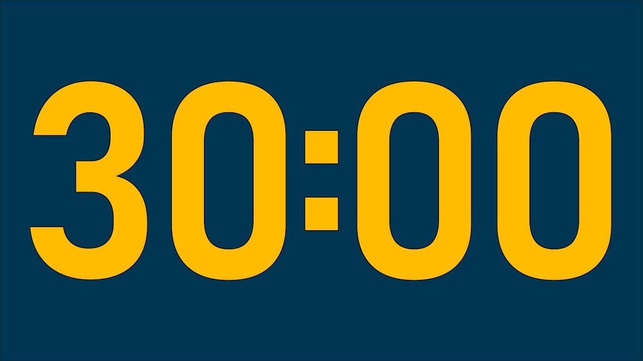 30 MINUTE TIMER 🔔 Gentle Alarm [Full HD] - YouTube
