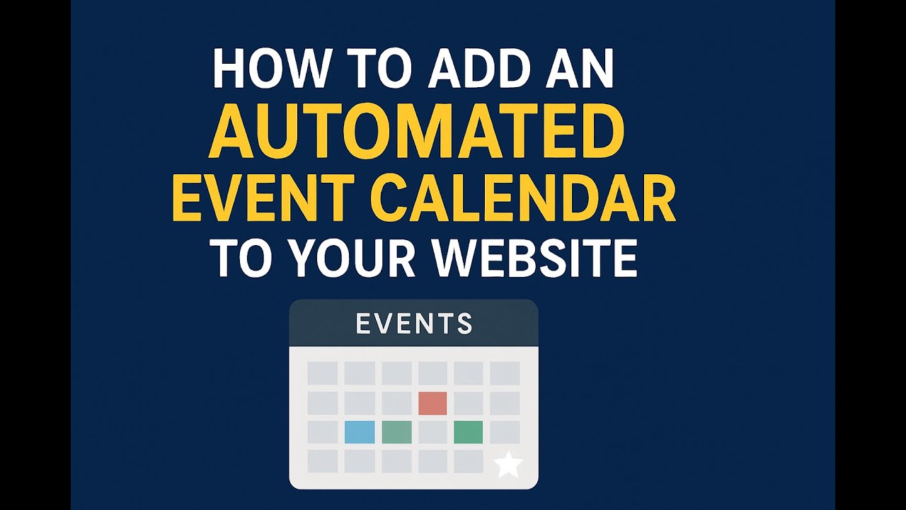 How to Add an Automated Event Calendar to Your Website | Yodel for CVBs ...